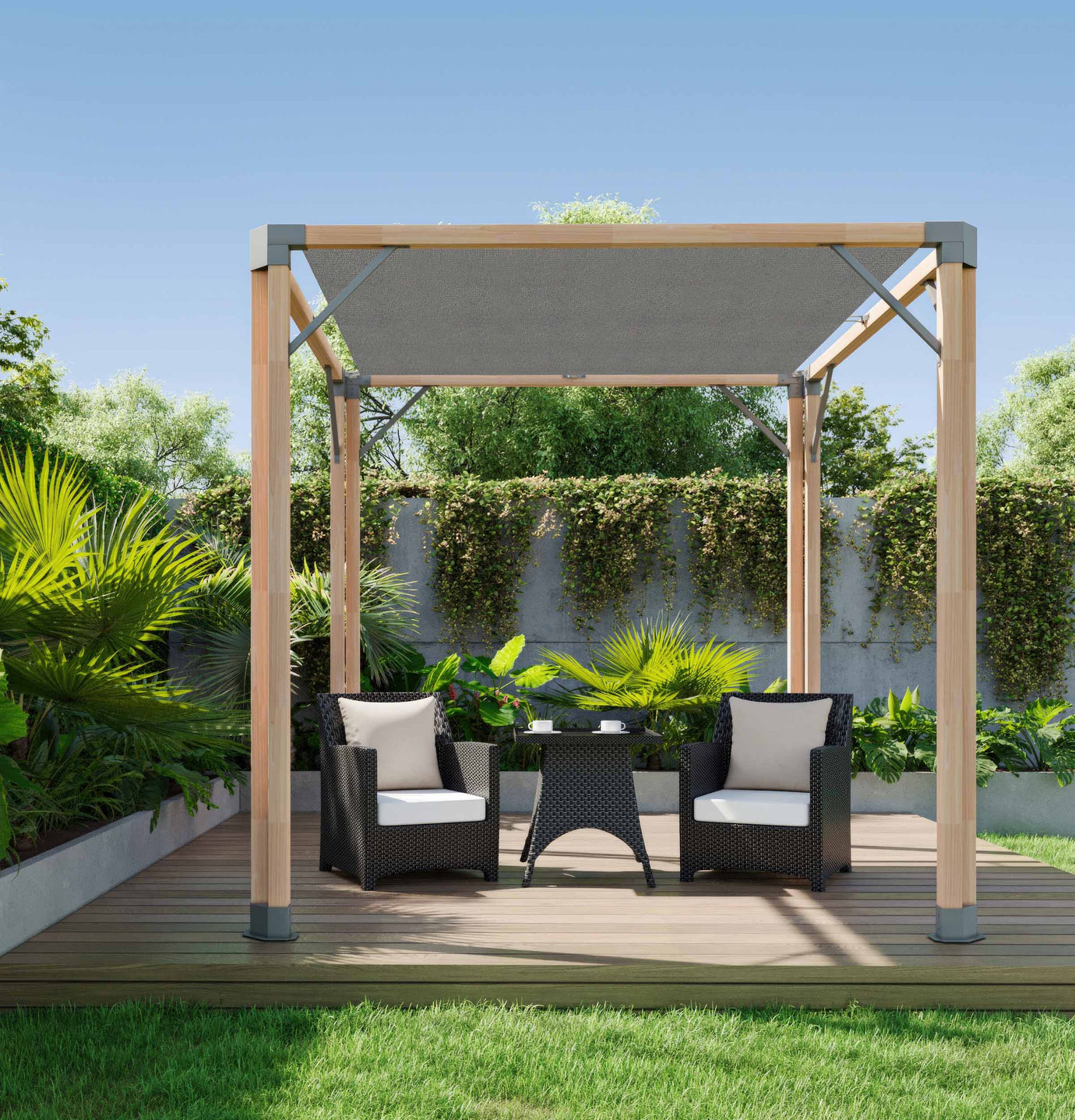 Bali 8 x 8’ Cedar Pergola – CedarCraft